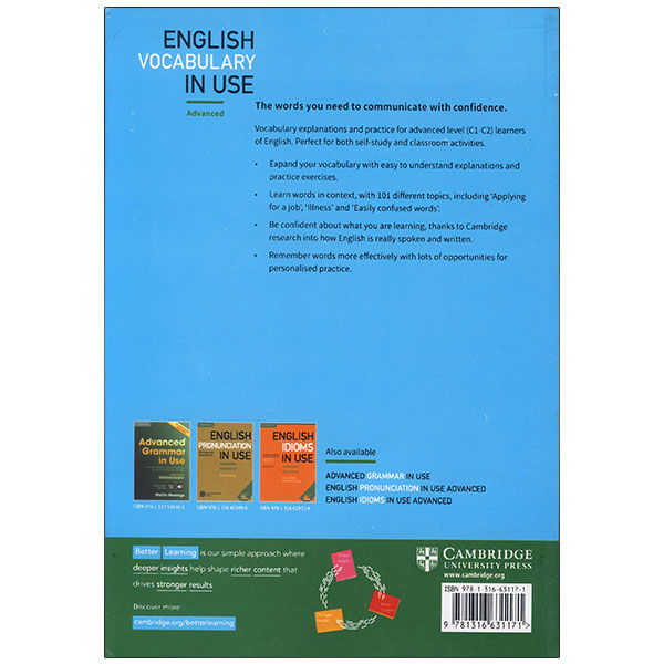 English Vocabulary in Use Advanced 3rd+CD | فروشگاه اینترنتی کتاب رشد