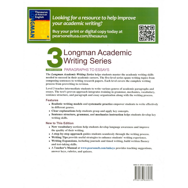 Longman Academic Writing Series 3 (4th) | فروشگاه اینترنتی کتاب رشد