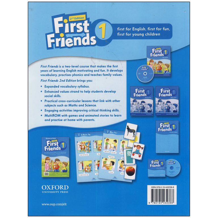 First Friends 1 (2nd) SB+WB+Maths book+CD فرست فرندز قطع رحلی
