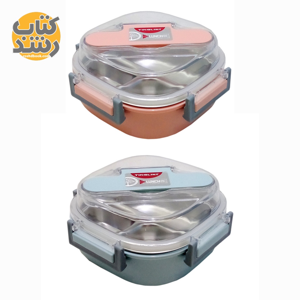ظرف غذا مربع باکیفیت تک طبقه استیل 304ظرف غذا استیل 304 مربع 3 تکه ...