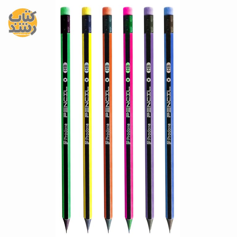 مداد مشکی شش ضلعی مداد مشکی HB پرودان Prodone شش ضلعی پاک کن دار