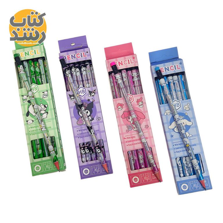 مداد سیاه PRODONE بدنه شاین‌‌دار کرومی سانریو | فروشگاه اینترنتی کتاب رشد